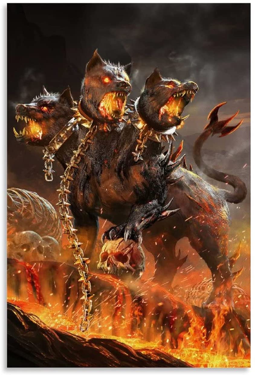 Cerbère, le chien à trois têtes de la mythologie grecque